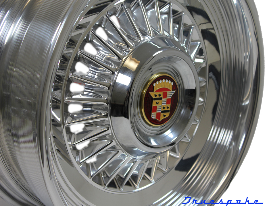 Sabre-Style Billet Aluminum Cadillac Wheels | Truespoke Wire Wheels